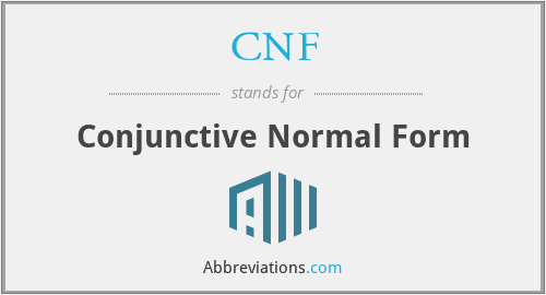 What does CNF stand for?