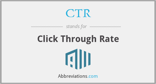 What does CTR stand for?
