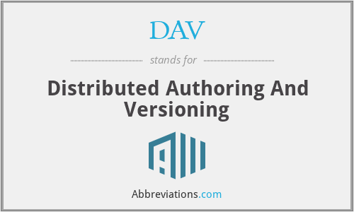 What does DAV stand for?