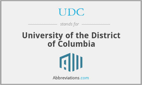 What does UDC stand for?