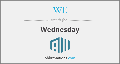 What is the abbreviation for Wednesday?