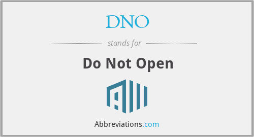 What does DNO stand for?