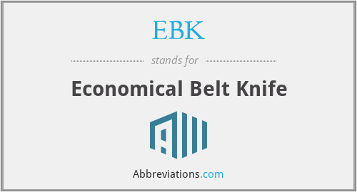 What does EBK stand for?