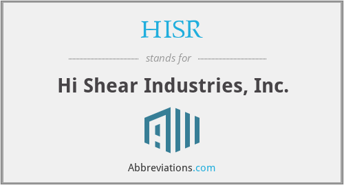 What does HISR stand for?
