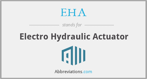 What does EHA stand for?