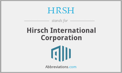 What does HRSH stand for?