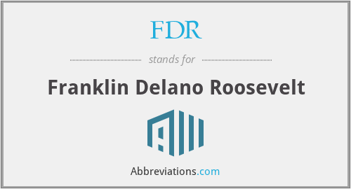 What does FDR stand for?