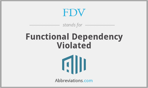What does FDV stand for?