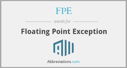 What does FPE stand for?