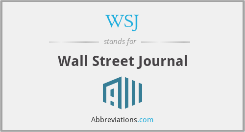 What does WSJ stand for?