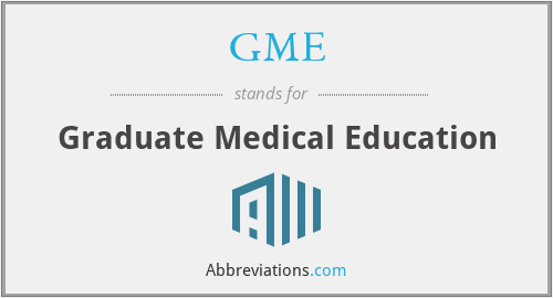 What does GME stand for?