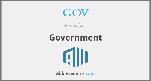 What is the abbreviation for government?