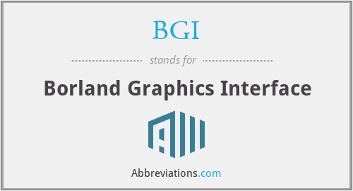 BGI - Borland Graphics Interface