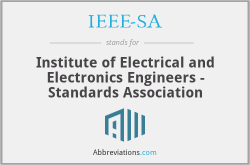 What does IEEE-SA stand for?