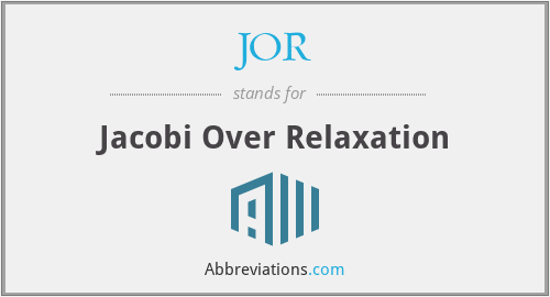 What does JOR stand for?