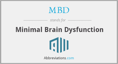 What does MBD stand for?