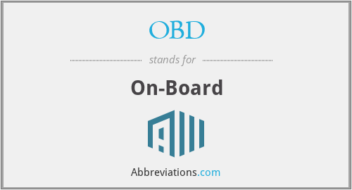 What does OBD stand for?