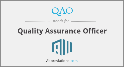 What does QAO stand for?