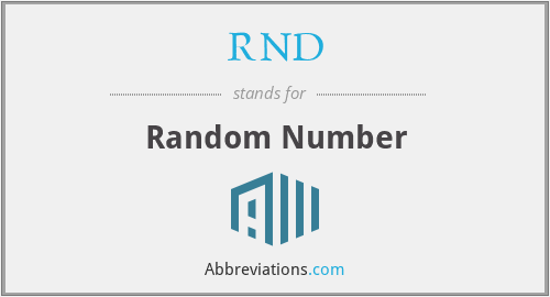 What does RND stand for?