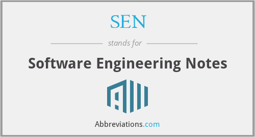 SEN - Software Engineering Notes