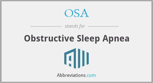 What does OSA stand for?