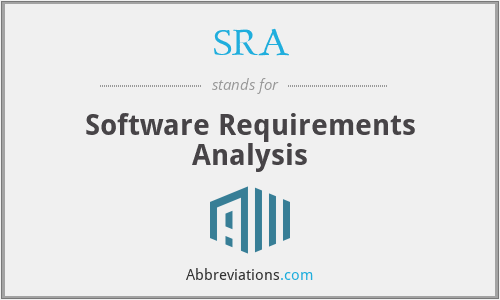 SRA - Software Requirements Analysis