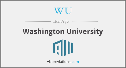 What does WU stand for?