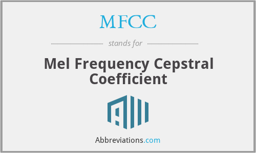 What does MFCC stand for?