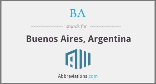 What does BA stand for?