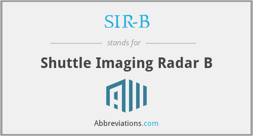 What does SIR-B stand for?