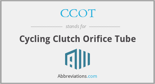 What does CCOT stand for?