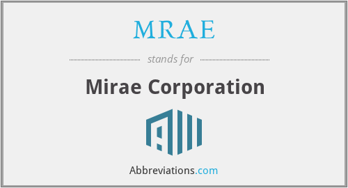 What does MRAE stand for?