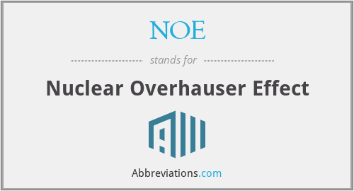 What does NOE stand for?