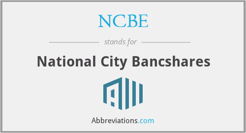 What does NCBE stand for?
