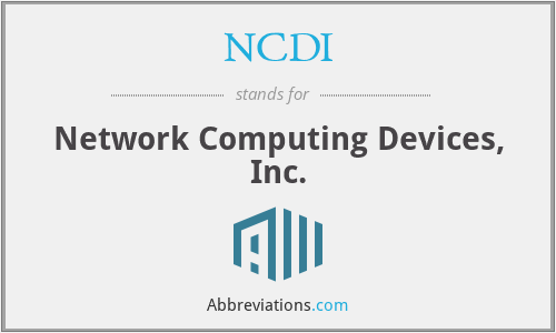 What does NCDI stand for?