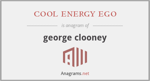 cool energy ego - george clooney