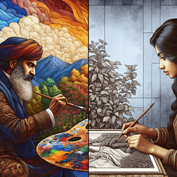 Painting vs. Drawing