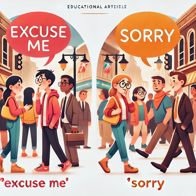 Excuse me vs. Sorry