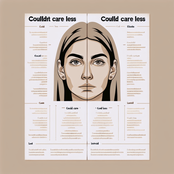 Couldn’t care less vs. Could care less