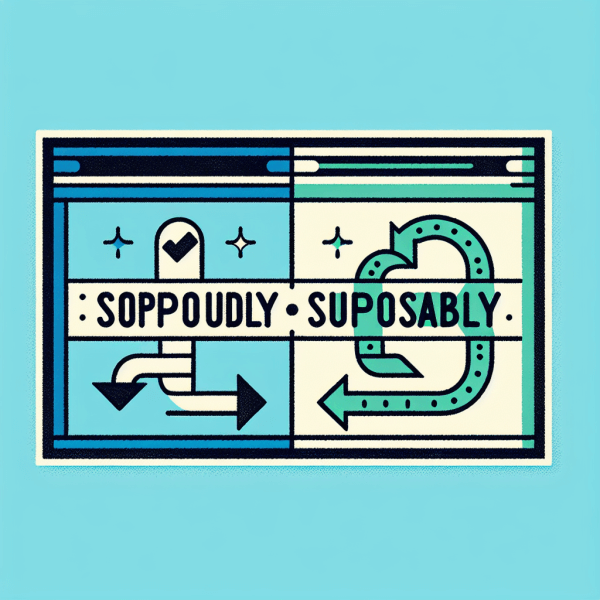 Supposedly vs. Supposably