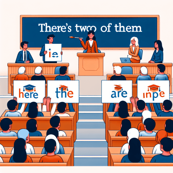 There's two of them vs. There are two of them