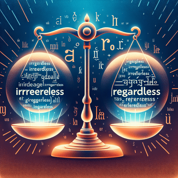 Irregardless vs. Regardless