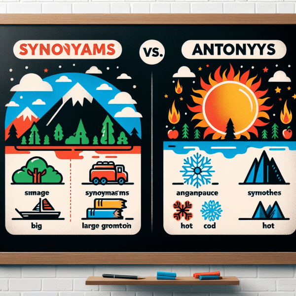Synonyms vs. Antonyms