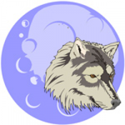 Wolf Moon Sign Symbol
