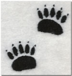 Bear tracks Symbol