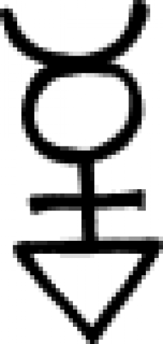 Mercurius sulphuratus Symbol