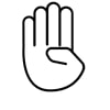 ASL Letter Bb Symbol