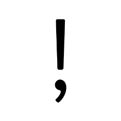 Exclamation Comma Symbol