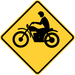 Motorcycle Crossing Symbol
