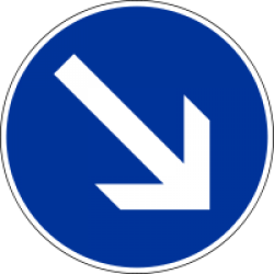 Pass on Right Symbol